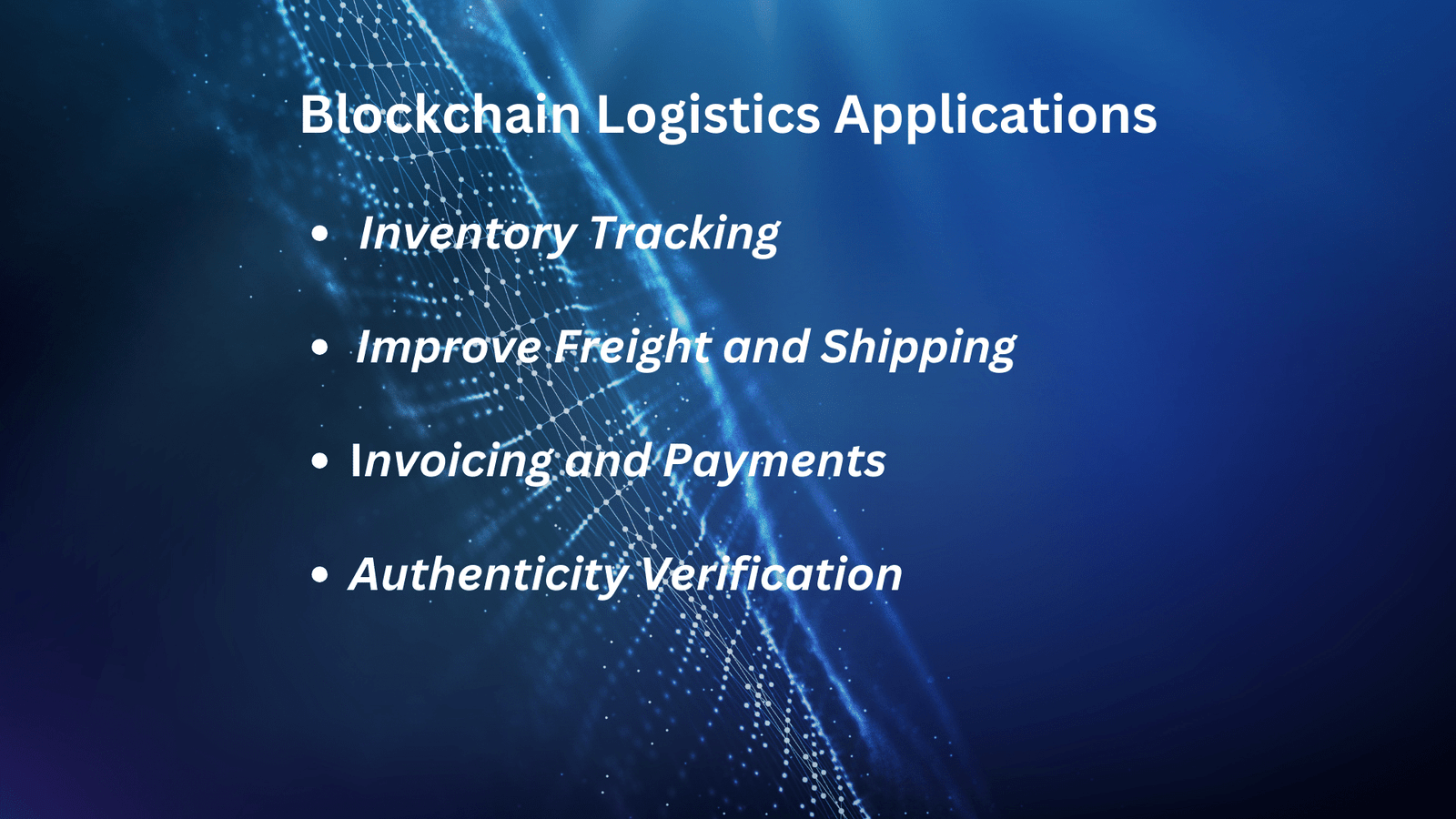 Blockchain Logistics - Mind Sync
